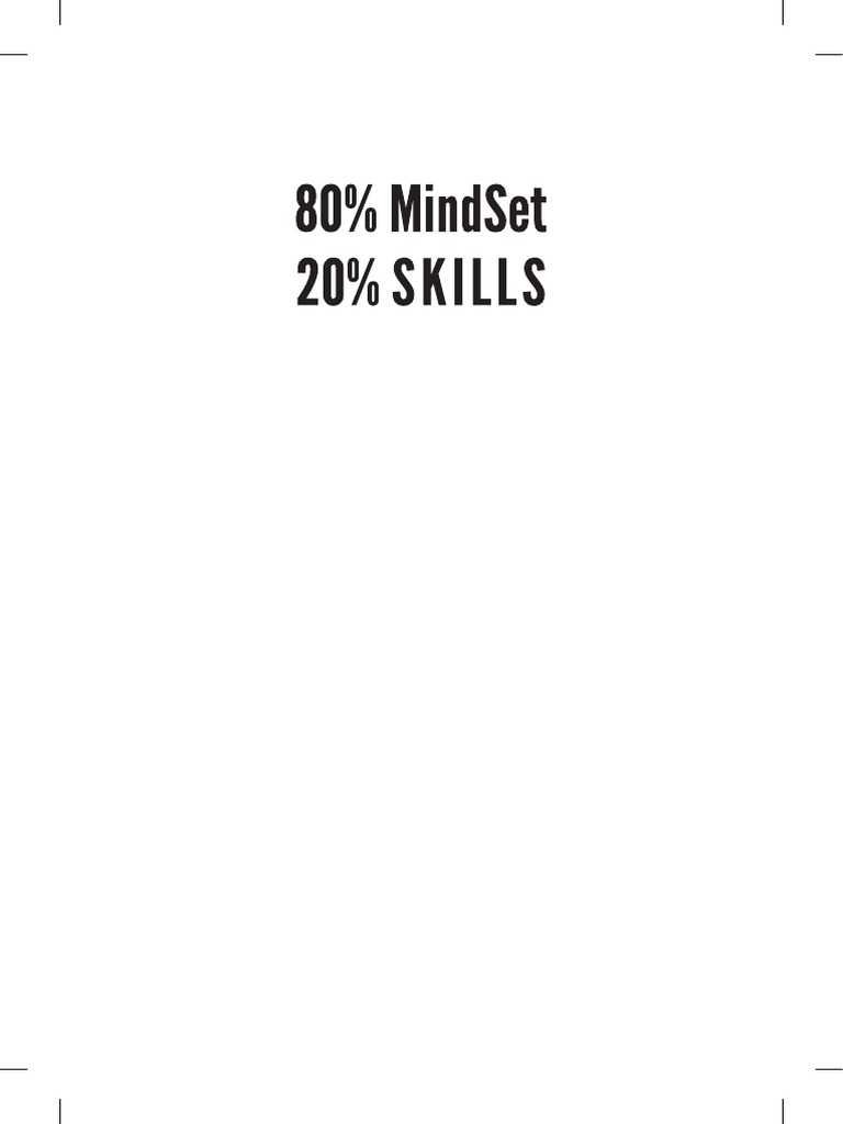 80 20 Mindset Rules | Download Free PDF | Mentorship | Mind