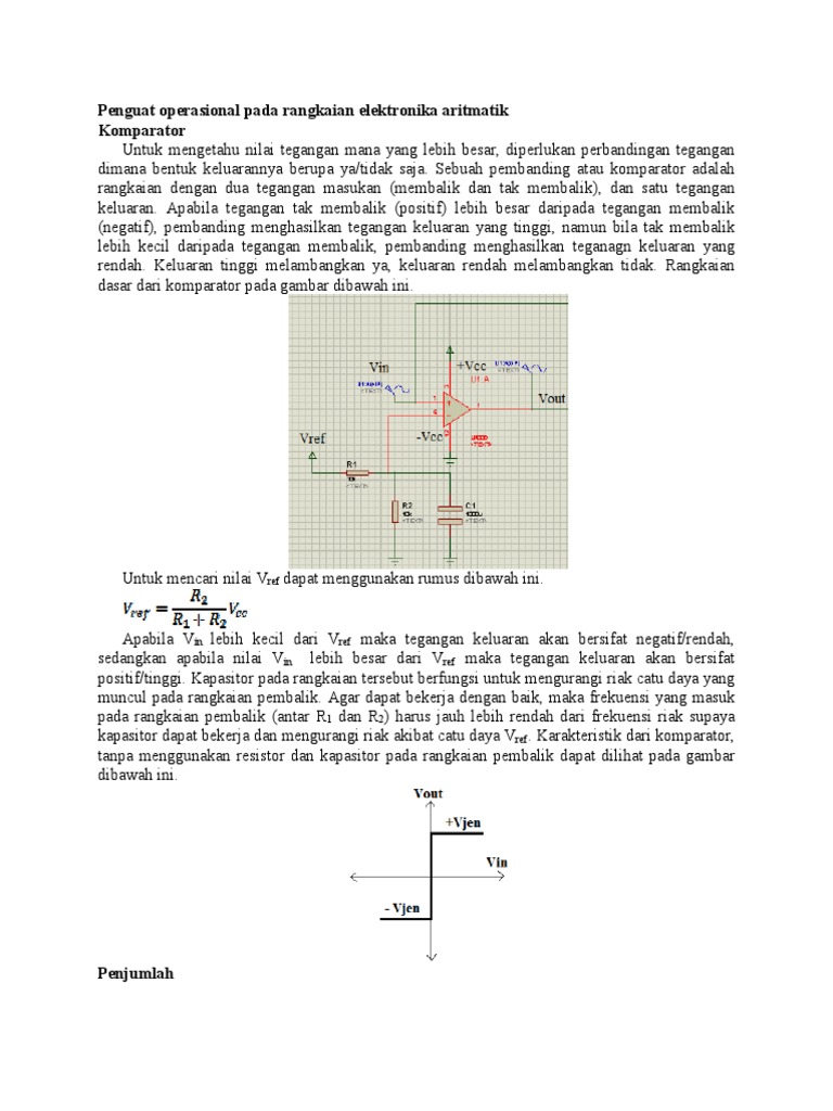 Rangkaian Aritmatik Op-Amp | PDF