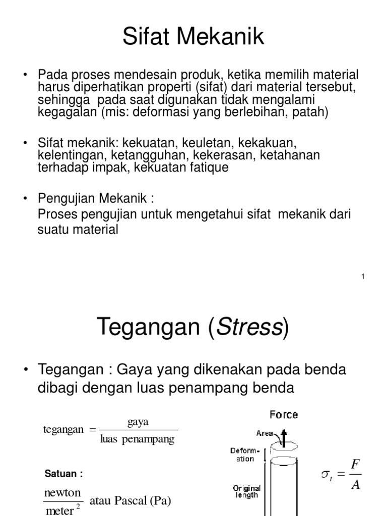 Sifat Mekanik Material | PDF