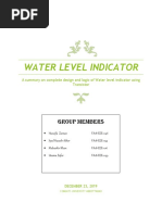 Water Level Indicator Project Report | PDF | Electromagnetism | Electricity