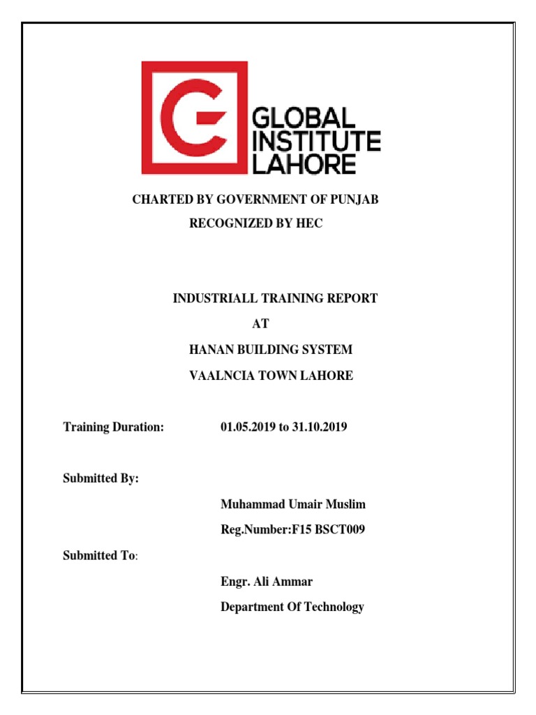 Industrial Training Report: Hanan Building | PDF | Engineering | Design