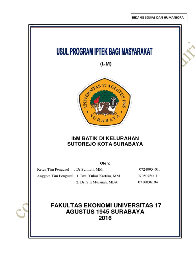 Contoh Proposal Abdimas | PDF