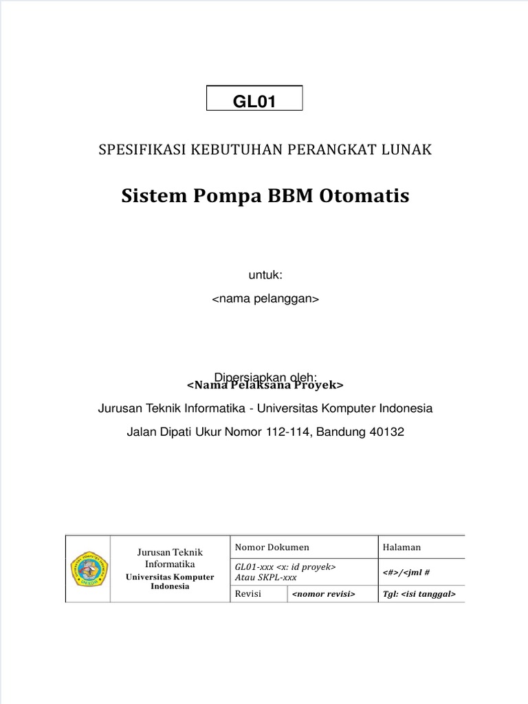 Dokumen - Tips - Contoh Laporan SKPL PDF | PDF