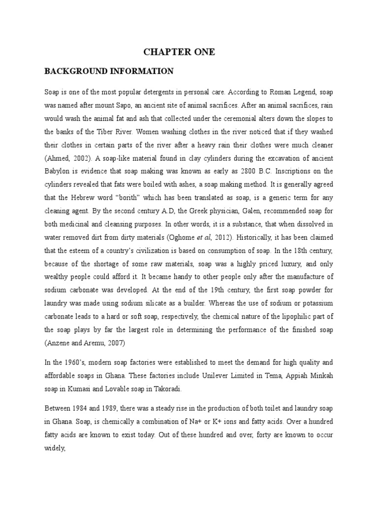 Total Fatty Matter Content in Selected S PDF | PDF | Soap | Saturated Fat