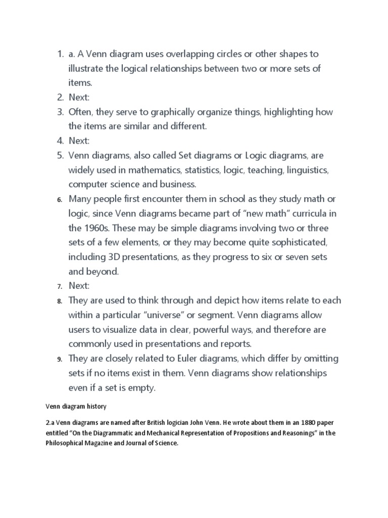 Venn Diagram | PDF | Conceptual Model | Logic