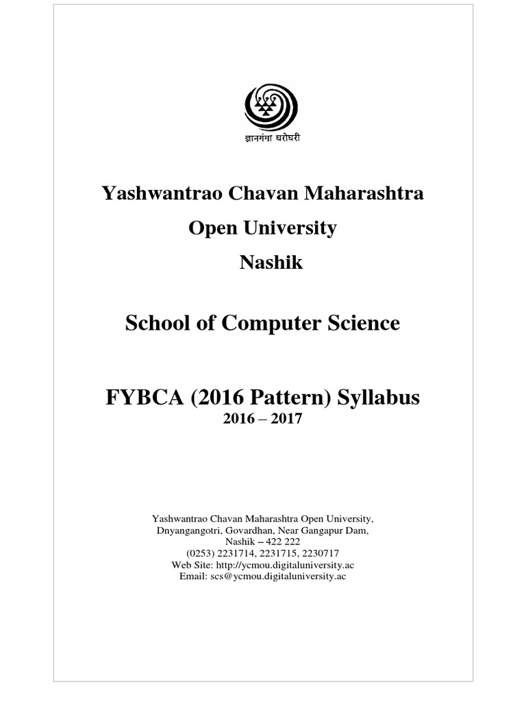 YCMOU BCA Syllabus PDF | Download Free PDF | Constructor (Object ...