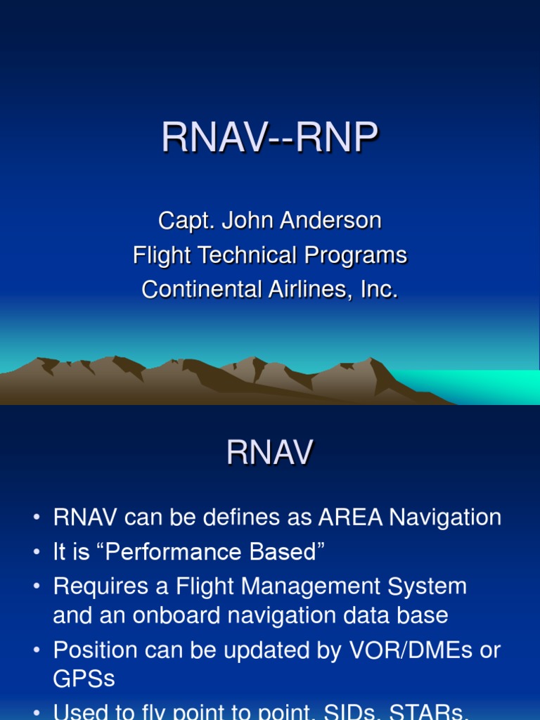 1 RNAV-RNP-JAnderson | PDF