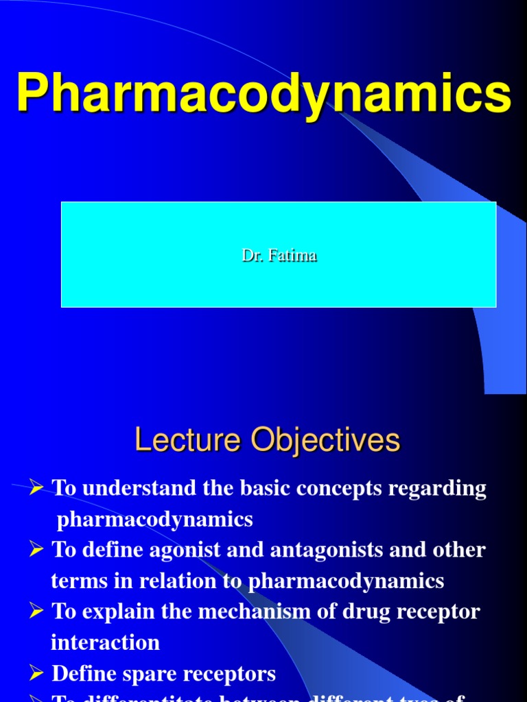 Understanding Pharmacodynamics Concepts | PDF | Receptor Antagonist ...