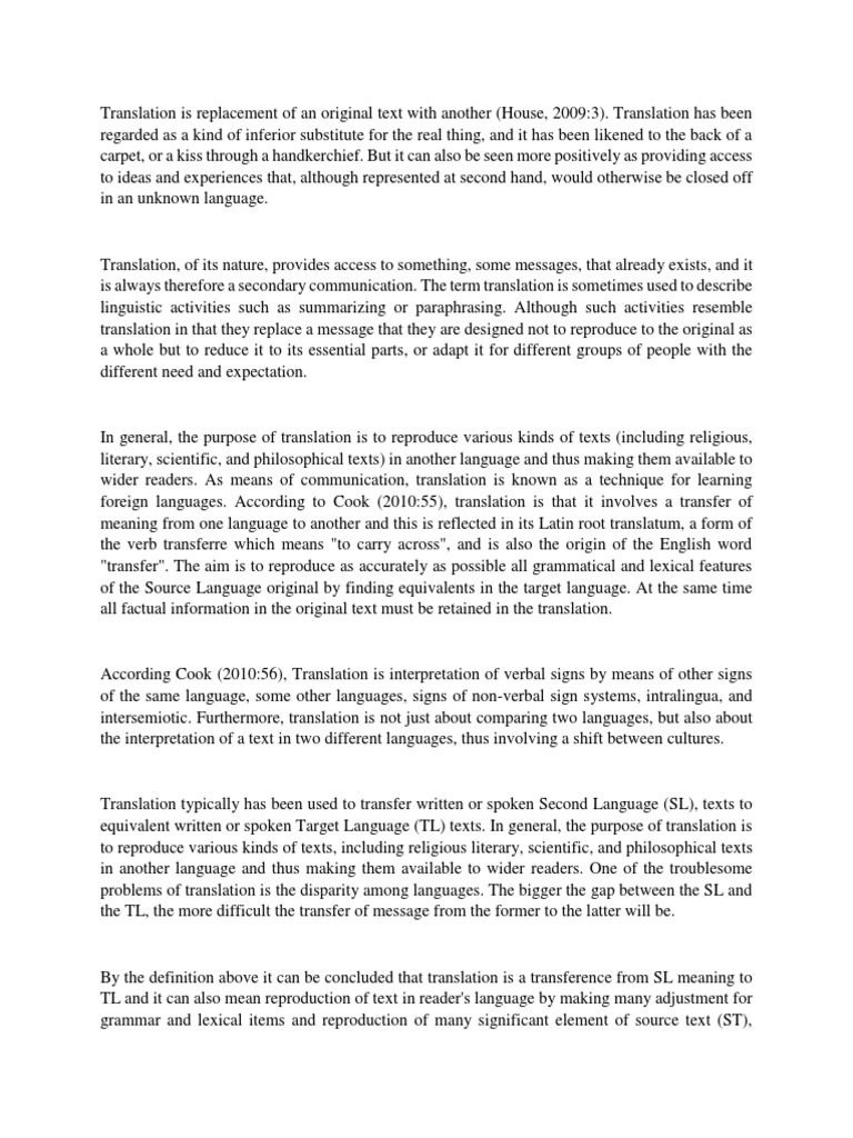 Understanding Translation as Replacement | PDF | Translations | Semantics