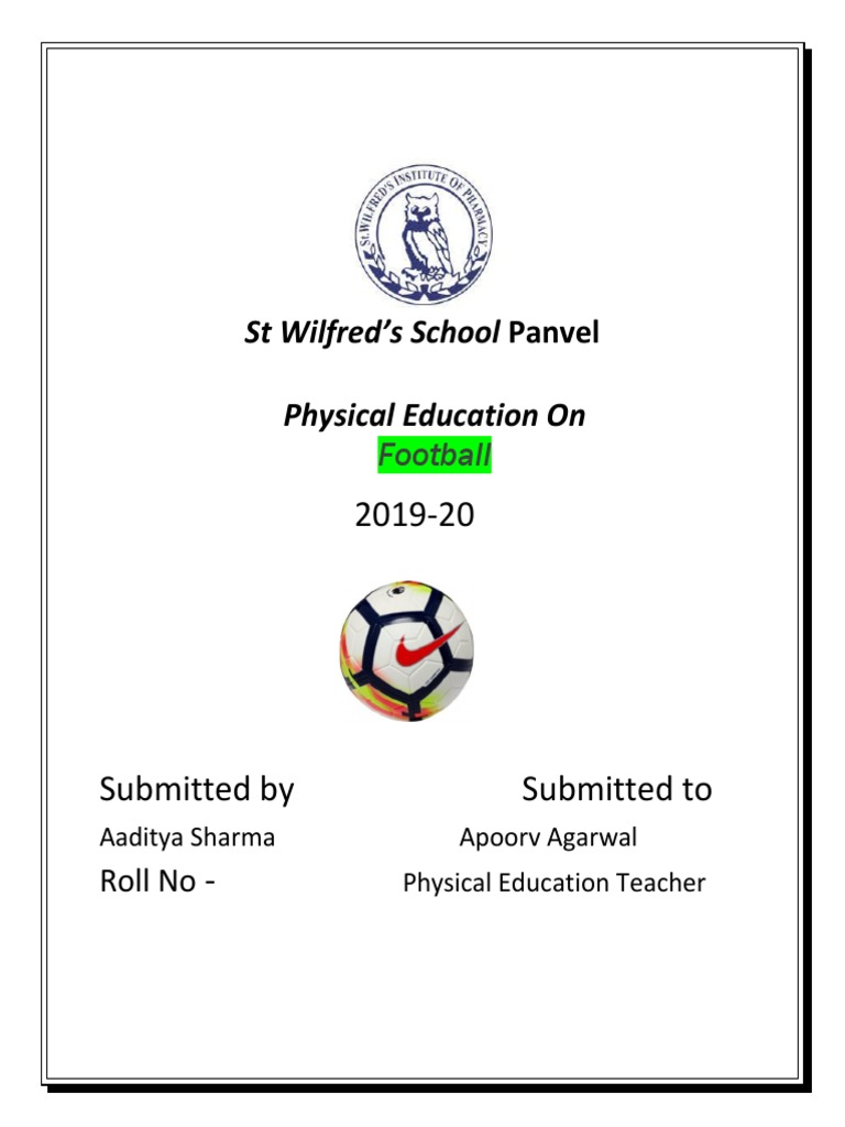 Football Sports Project | PDF | Defender (Association Football ...