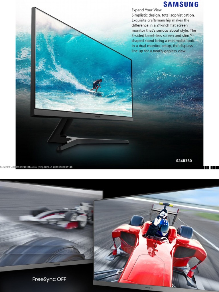 Samsung 24 IPS Bezeless LED Monitor S24R350 | PDF