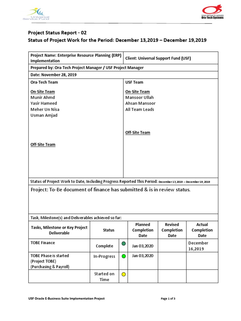 WSR Template | Download Free PDF | Software | Information Technology ...