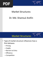 Market Structure Comparison Chart | PDF | Monopoly | Market Power