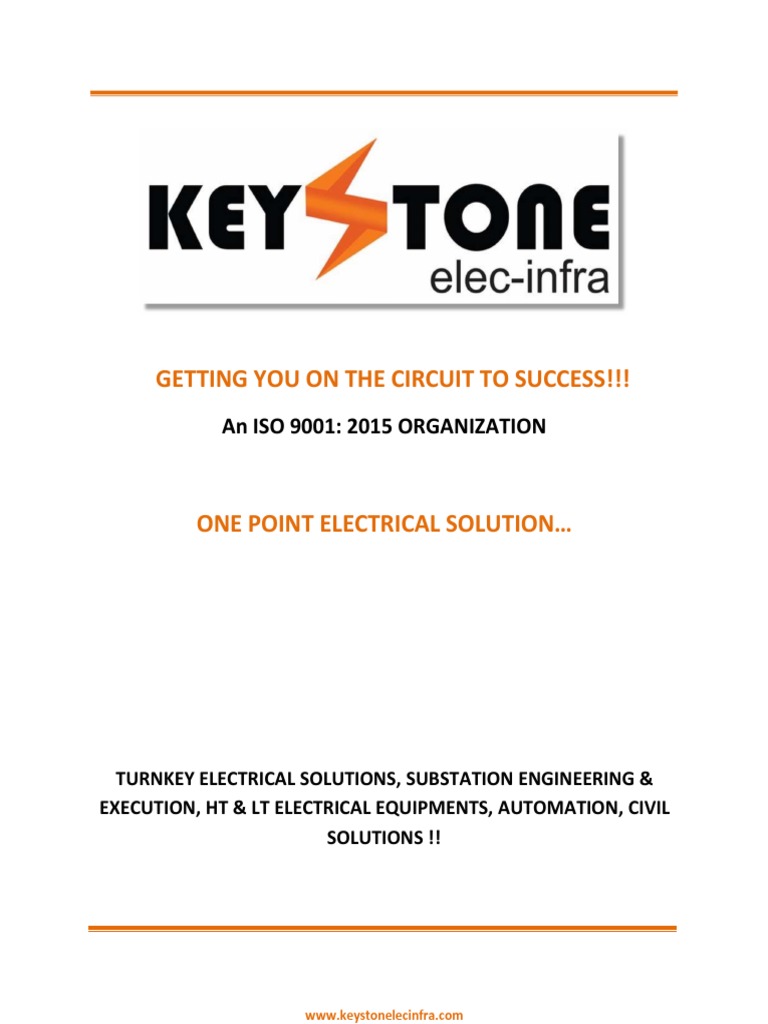 Keystone Elec Infra Catalogue | PDF | Electrical Substation | Transformer