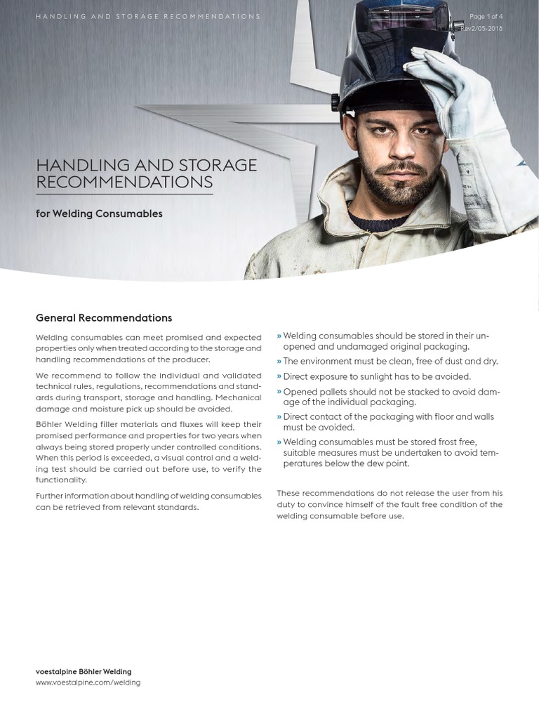 Welding Consumables Storage Guidelines | PDF | Welding | Construction