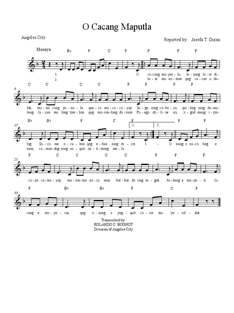 O Cacang Maputla | PDF