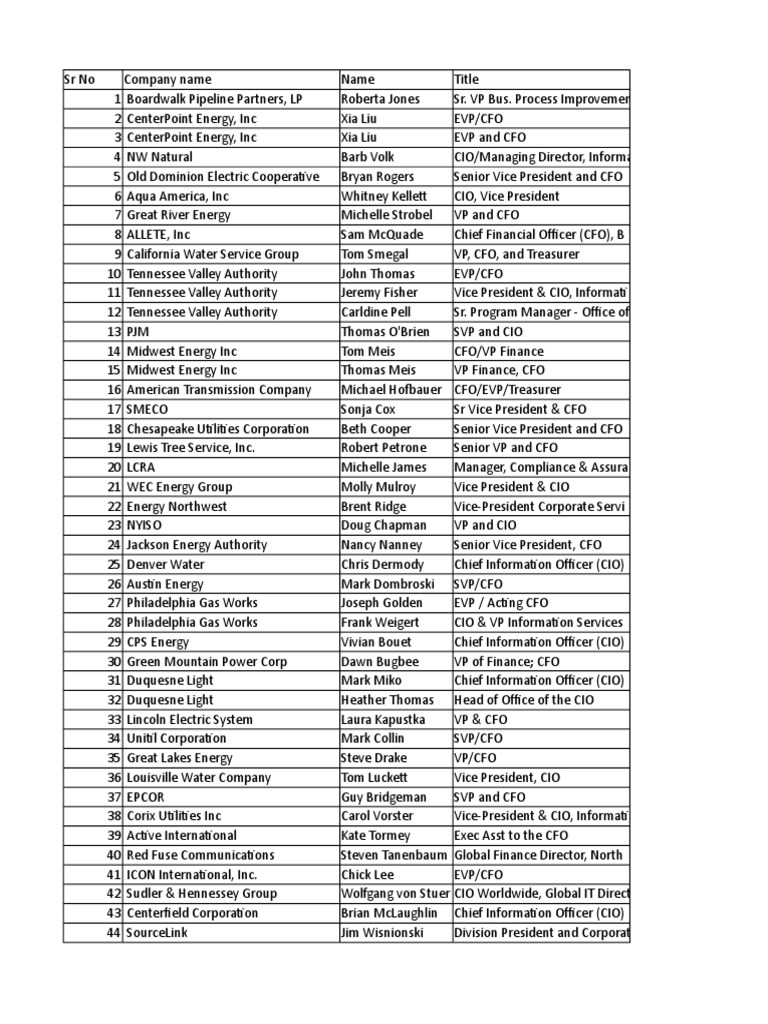 BIG Companies | PDF | Chief Financial Officer | Companies