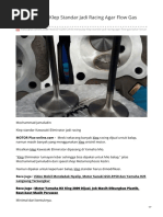 Daftar Ukuran Gigi Rasio Motor Standar Pabrik Lengkap - OTOSAE PDF | PDF