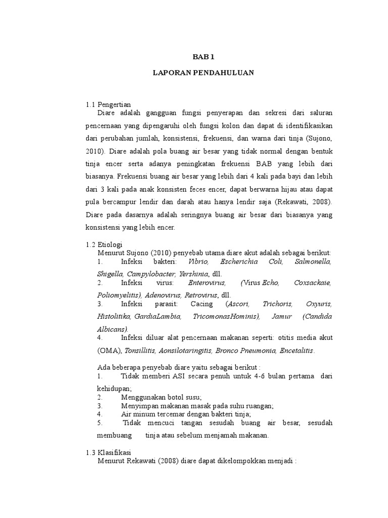 LP Diare | PDF | Kesehatan Holistik | Sains & Matematika