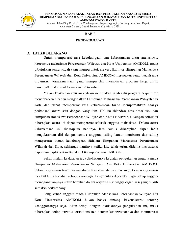 Proposal Makrab dan Pengukuhan Anggota | PDF | Karier & Perkembangan