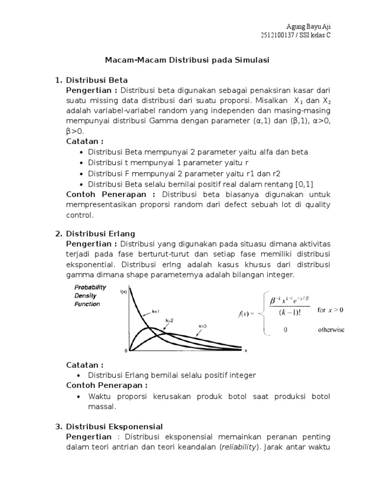 Macam-Macam Distribusi dalam Statistik | PDF