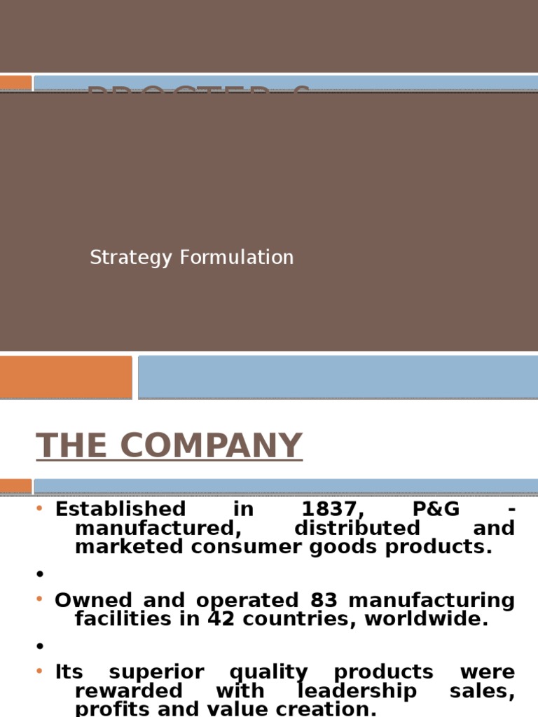 Procter & Gamble Case Study | PDF | Brand | Procter & Gamble