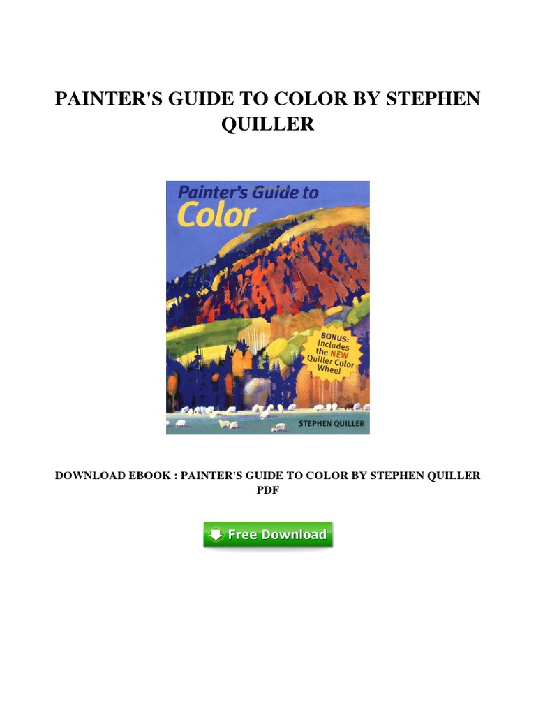 painters-guide-to-color-by-stephen-quiller | Watercolor Painting ...