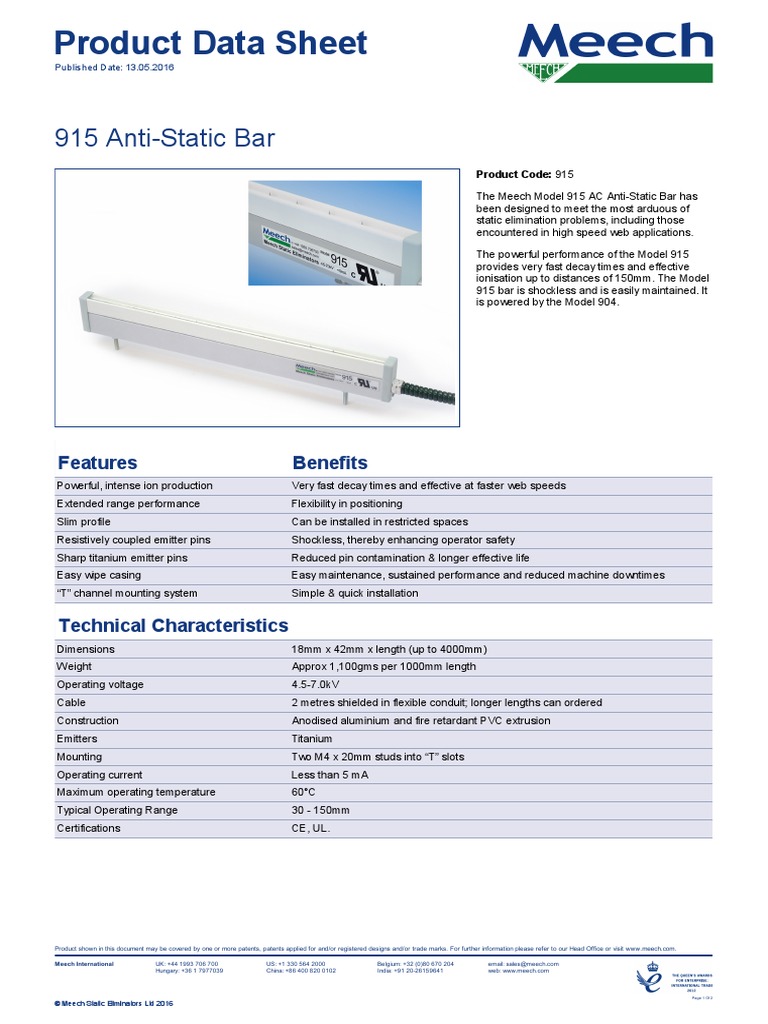 915 Datasheet | PDF | Electrical Engineering | Electricity