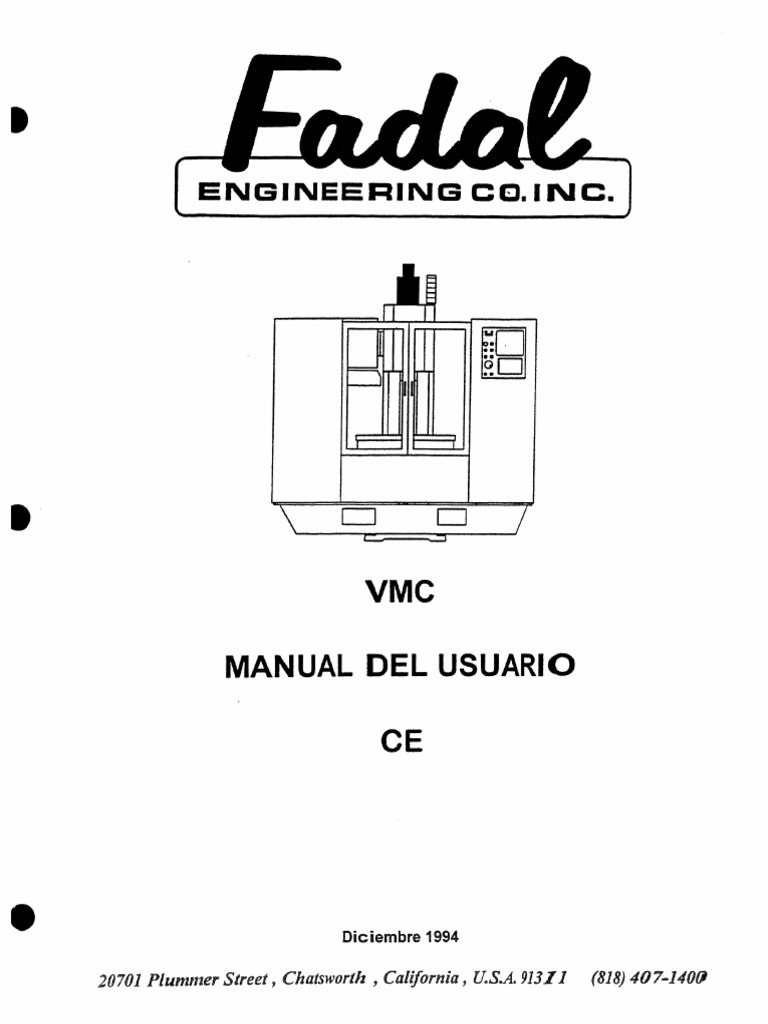Fadal Manual PDF | PDF