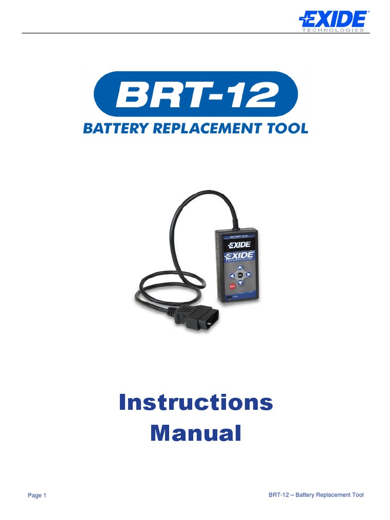 BRT-12 - Instructions Manual - EN - 2013 | PDF | Computing ...