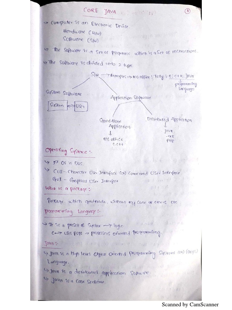 Java Notes (Balakrishna Sir) | PDF