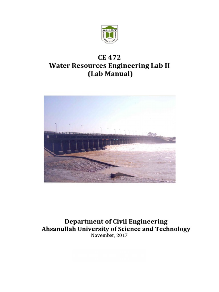 Wre Lab Manual | PDF | Soil | Aquifer