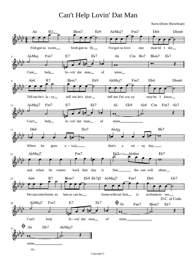 Cant Help Lovin Dat Man Pdf Leisure
