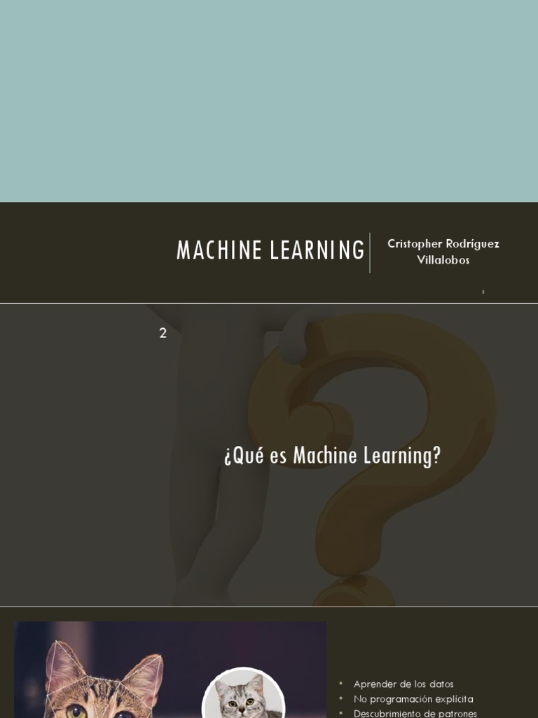 Machine Learning | PDF | Aprendizaje automático | Ciencia cognitiva