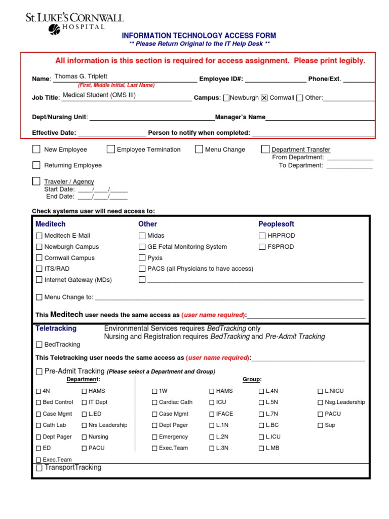 Information Access Form | PDF | Microsoft Outlook | Cyberspace