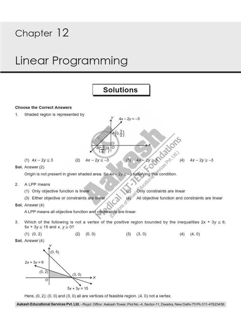Linear Programming PDF | PDF | Linear Programming | Algorithms Linear Programming PDF | PDF | Linear Programming | Algorithms