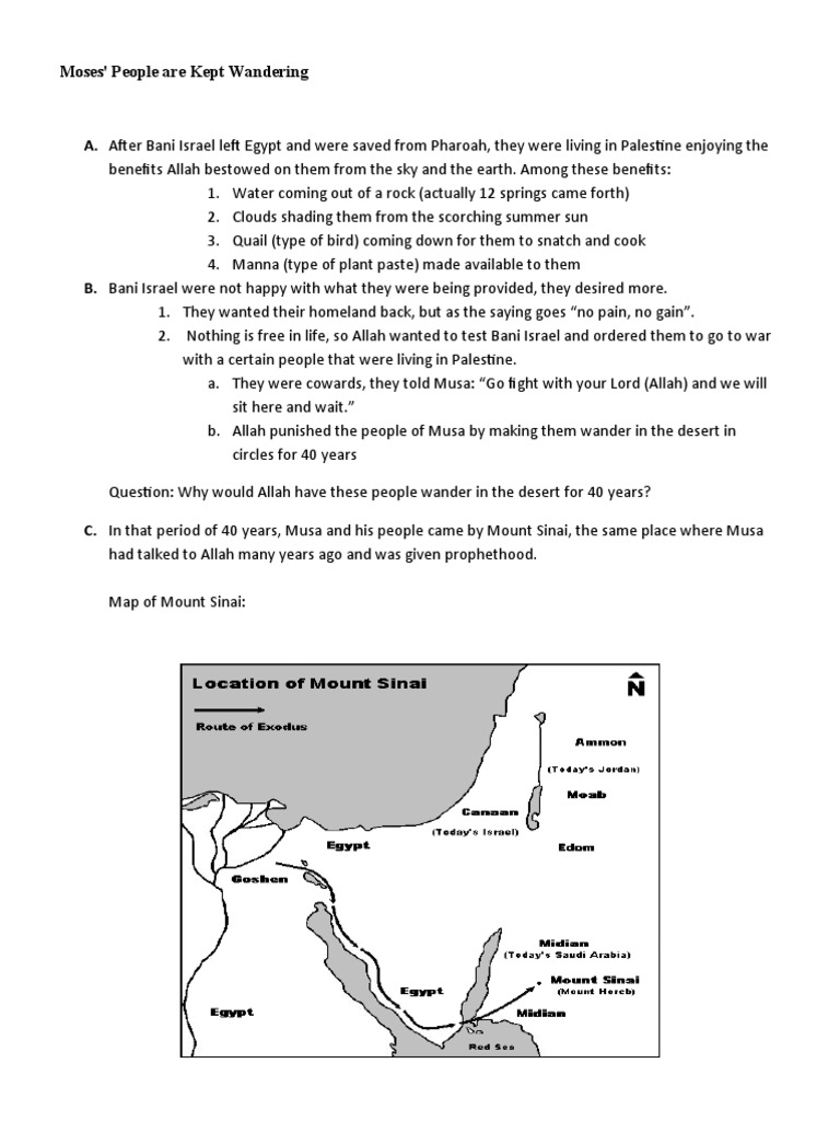 Story of Musa Part II | PDF | Moses In Islam | Aaron
