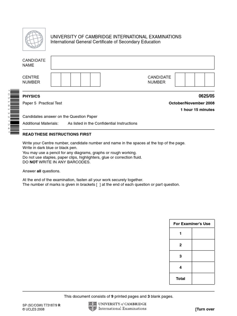 University of Cambridge International Examinations International ...