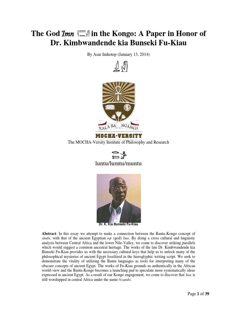 The God Imn in The Kongo PDF | PDF