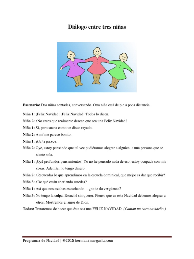 Diálogo Entre Tres Niñas | PDF