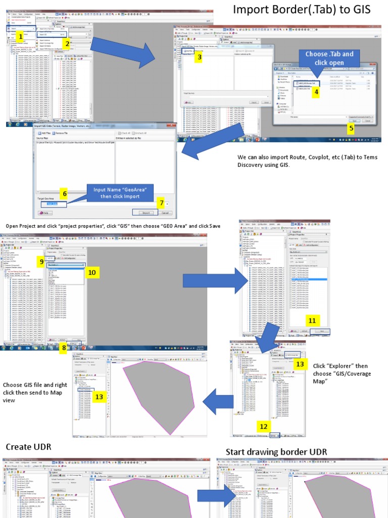 UDR Creation in TEMS Discovery GIS | PDF | Geographic Information ...