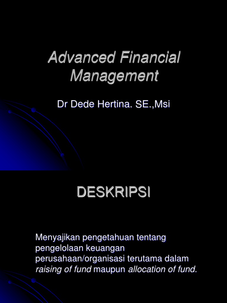 Advanced Financial Management | PDF