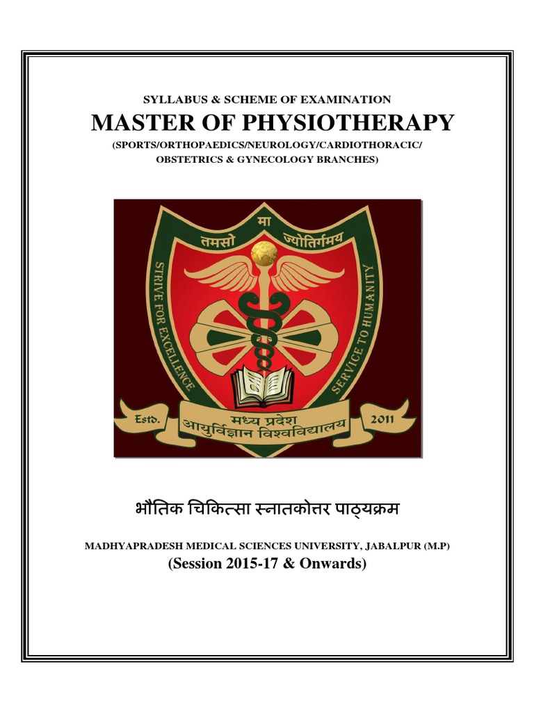 Master of Physiotherapy | PDF | Physical Therapy | Biomechanics