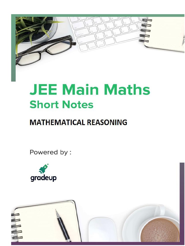 Short Notes On Mathematical Reasoning .pdf-99 PDF | PDF | Logic | Reason