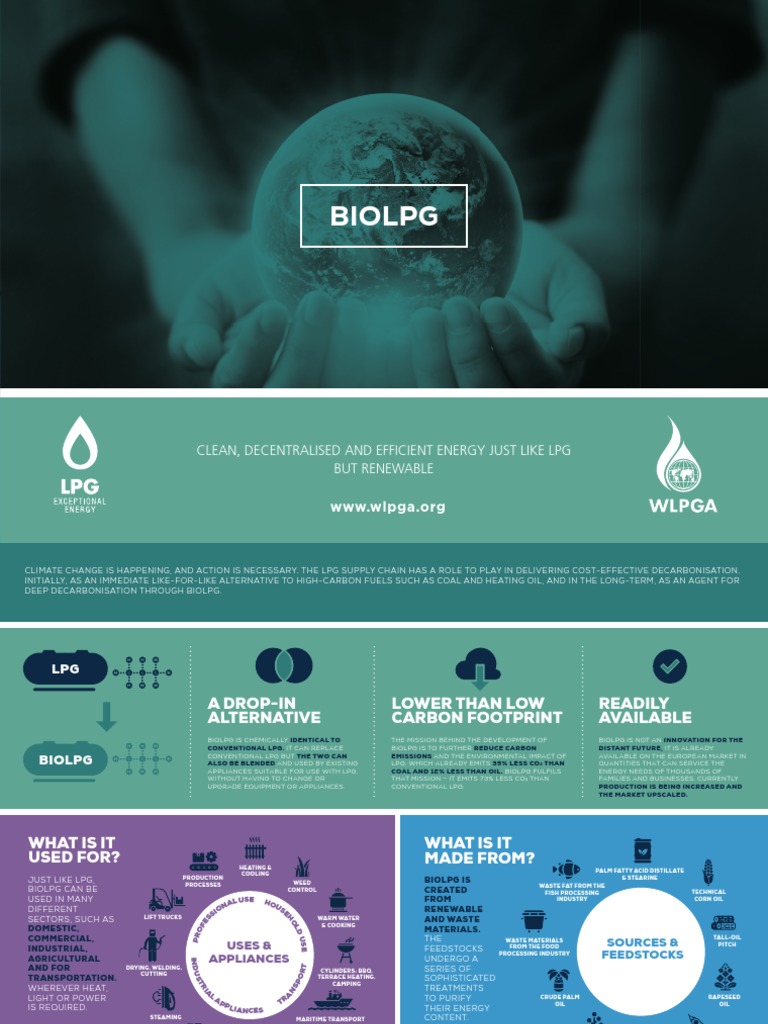 LPG bioLPG Infographics PDF | PDF | Low Carbon Economy | Liquefied ...
