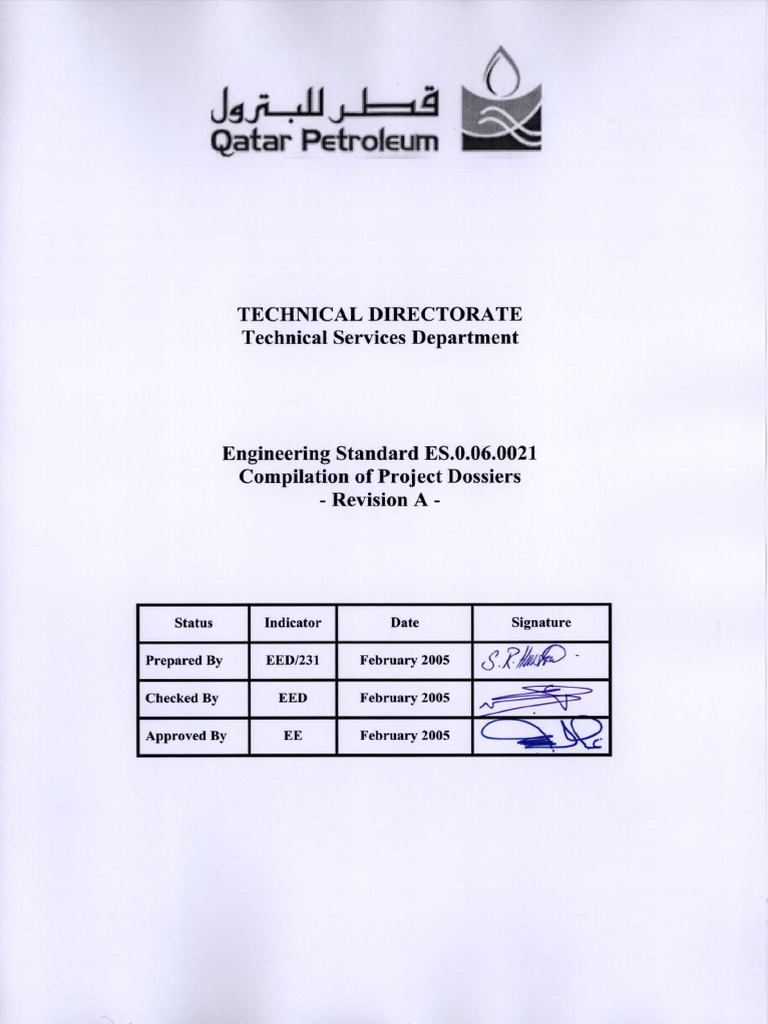 Project Dossier Compilation Guidelines | PDF | Pipeline Transport ...