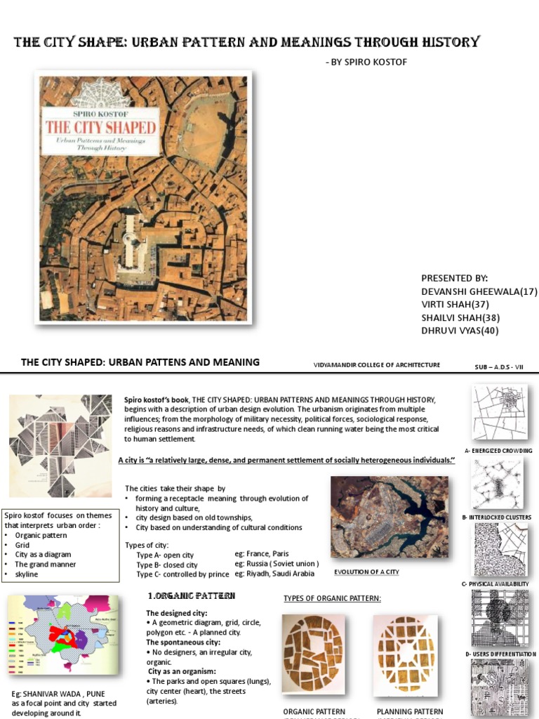 The Evolution of Urban Form: Spiro Kostof's Analysis of City Shapes ...