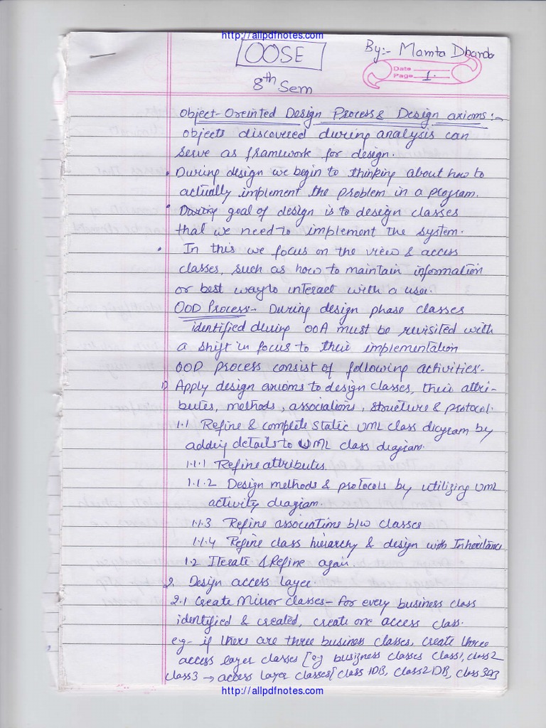 OOSE UNIT-4 Allpdfnotesdotcom | PDF