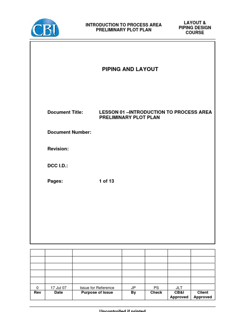 Process Area Plot Plan Overview | PDF | Pump | Hvac