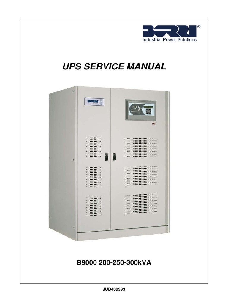 Borri Ups B9000 Ups Service Manual PDF | PDF | Power Inverter | Rectifier